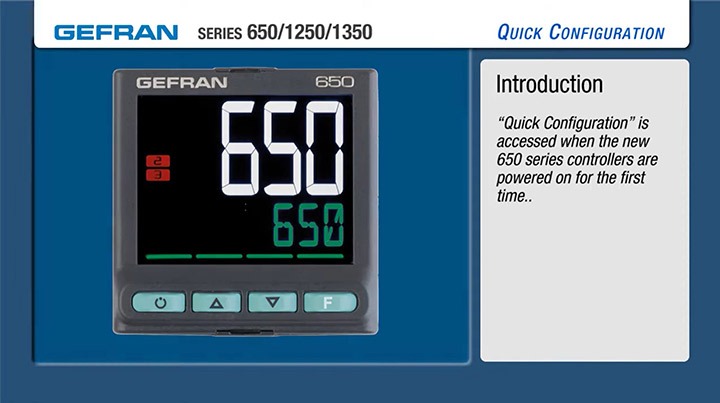 Gefran 650 PID Temperature Controller 1/16 DIN